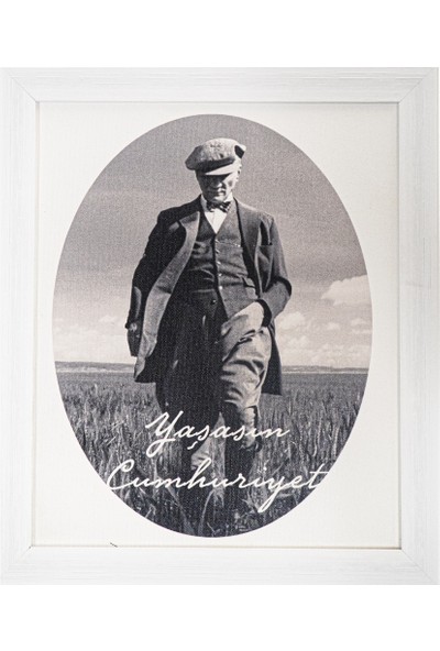 Anadolia Yaşasın Cumhuriyet ve Atatürk Kanvas B.ç Tablo 28X35 cm Anadolia Yaşasın Cumhuriyet ve Atatürk Kanvas B.ç Tablo 28X35 cm