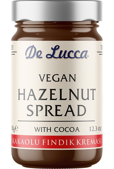 De Lucca 350 gr Vegan Kakaolu Fındık Kreması