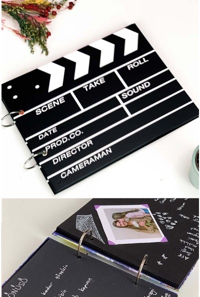 Ankaflex Klaket Tasarımlı Fotoğraf Albümü Anı Defteri; Yapıştırıcı Hediyeli Ankaflex Klaket Tasarımlı Fotoğraf Albümü Anı Defteri; Yapıştırıcı Hediyeli