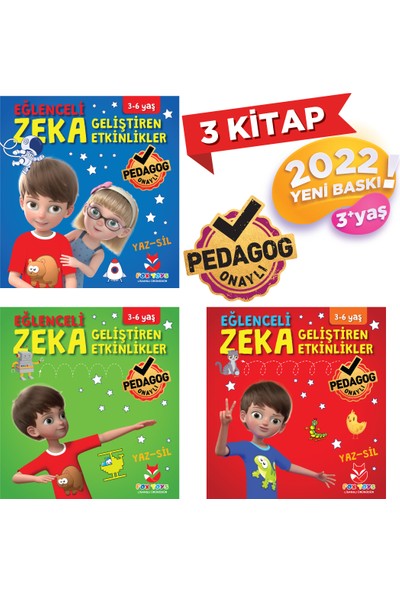 Gong Çocuk Yaz - Sil Zeka Geliştiren Etkinlikler 3 Kitap