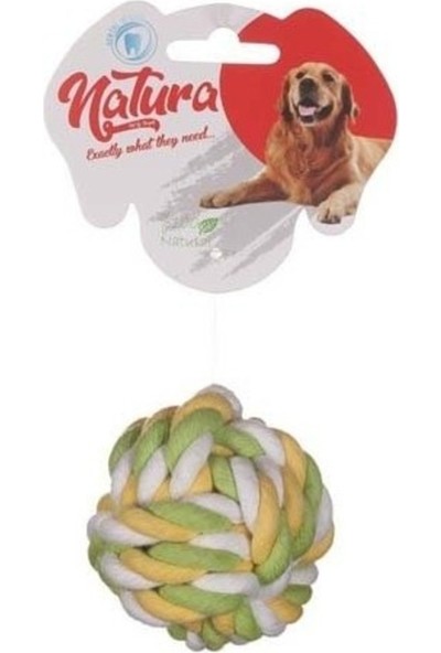 Natura Halat Top Köpek Oyuncak 7 cm Natura Halat Top Köpek Oyuncak 7 cm
