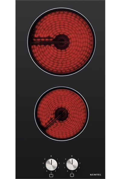 Kumtel Ikili Vitro Seramik Ankastre Elektrikli Domino Ocak Kumtel Ikili Vitro Seramik Ankastre Elektrikli Domino Ocak