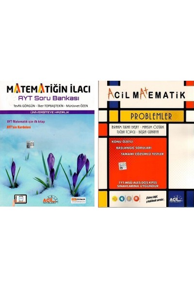 Acil Yayınları Acil YKS AYT Soru Bankası Matematik - Acil TYT Problemler Acil Yayınları Acil YKS AYT Soru Bankası Matematik - Acil TYT Problemler