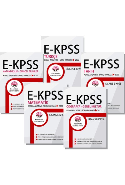 EKPSS Lisans Konu Anlatımlı Soru Bankası 2022 5'li Set Ekl1 EKPSS Lisans Konu Anlatımlı Soru Bankası 2022 5'li Set Ekl1