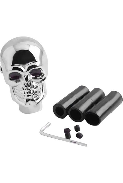 Sharplace Krom Kafatası Evrensel Araba Kırmızı LED Manuel Dişli Çubuk Vites Kolları Kolu (Yurt Dışından)