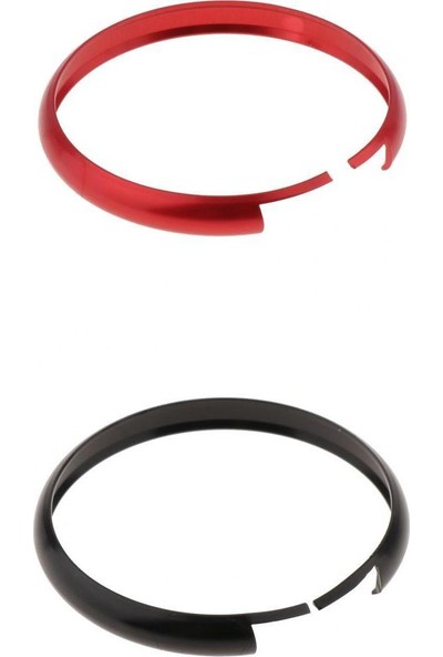 Sharplace Anahtar Fob Halkası Trim Fit Mini Cooper R55 R56 R57 R58 Siyah + Kırmızı (Yurt Dışından)
