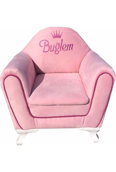 Mihenk Home Mihenk Isme Özel Çocuk Koltuğu Bebek Odasi Pudra Koltuk-white