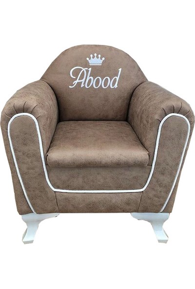 Mihenk Home Mihenk Isme Özel Çocuk Koltuğu Bebek Odası Bej Koltuk