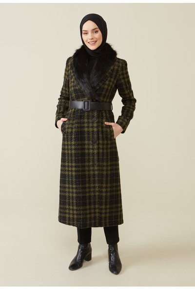 SETRMS Haki Yakası Seyyar Kürklü Tüvit Kaban 2213151