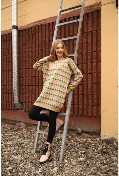 Persesstyle Tunik Kazak - Camel