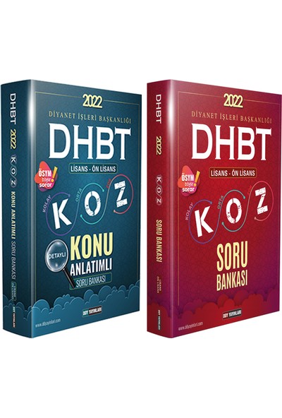 Ddy Yayınları 2022 Dhbt Koz Konu Soru 2'li Set. Lisans Önlisans Ddy Yayınları 2022 Dhbt Koz Konu Soru 2'li Set. Lisans Önlisans