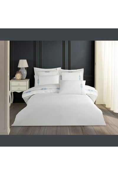 Dk Tekstil Ledro Nakışlı %100 Pamuk 120 Tel Nevresim Takımı