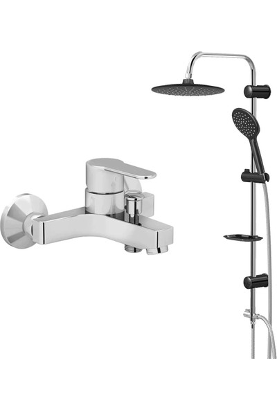 Artema Win S Banyo Batarya, Monavit Siyah Tepe Duş Seti MVT3010 Artema Win S Banyo Batarya, Monavit Siyah Tepe Duş Seti MVT3010