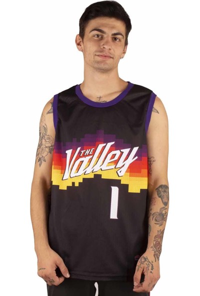 T-35 Devin Booker 1 Phoenix Suns Basketbol Forma T-35 Devin Booker 1 Phoenix Suns Basketbol Forma