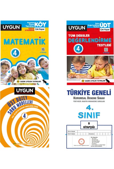 Sadık Uygun 4. Sınıf Bilsem Set ( 3 Kitap + Kurumsal Deneme Sınavı) Sadık Uygun 4. Sınıf Bilsem Set ( 3 Kitap + Kurumsal Deneme Sınavı)