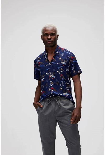 Bad Bear Erkek Gömlek Hector Shirt - Lacivert