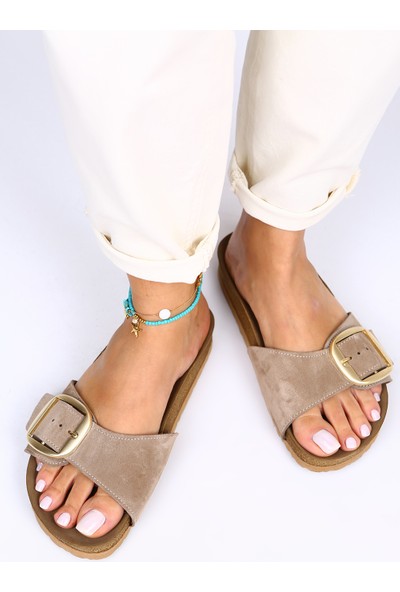 Manijero Jade Hakiki Deri Tek Bant Vizon Terlik