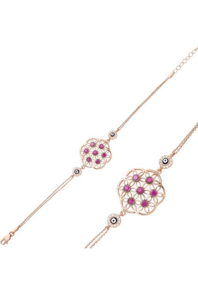 Gumush ​gümüş Yaşam Çiçeği Bayan Bileklik