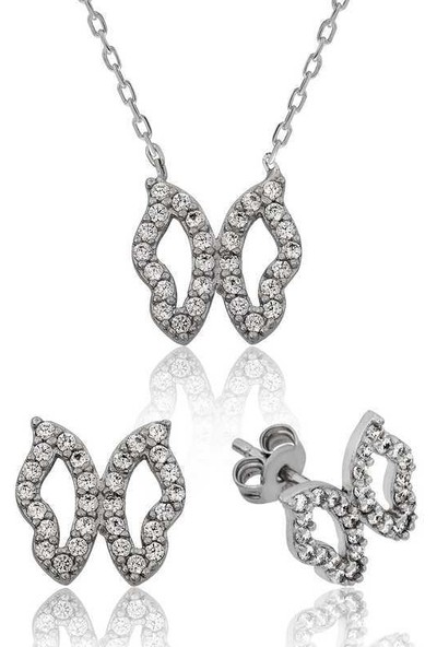 Gumush Gümüş Kelebek Bayan Set