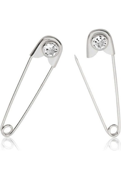 Gümüş Taşlı Bebek İğnesi