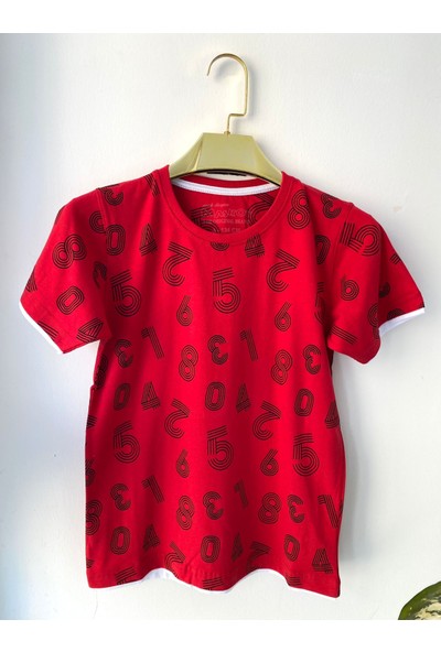 Miniğimin Cicileri Minigimin Cicileri Rakam Baskılı Bisiklet Yaka Tişört