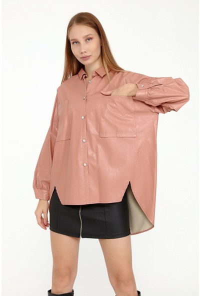 İnci Butik Deri Gömlek