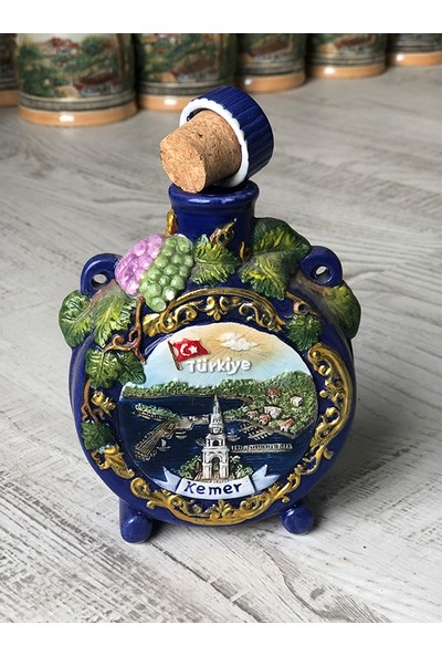 Anasons Mantarlı Yağdanlık Porselen Desenli Figürlü Anasons Mantarlı Yağdanlık Porselen Desenli Figürlü