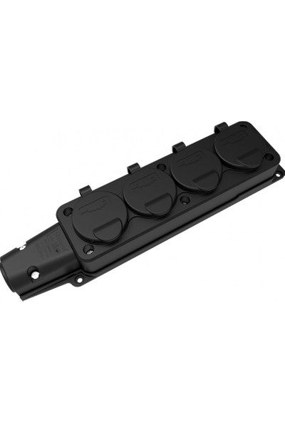 Bemis IP54 Monofaze Kauçuk Dörtlü Grup Priz 1X16A BK1-1402-3614 Bemis IP54 Monofaze Kauçuk Dörtlü Grup Priz 1X16A BK1-1402-3614