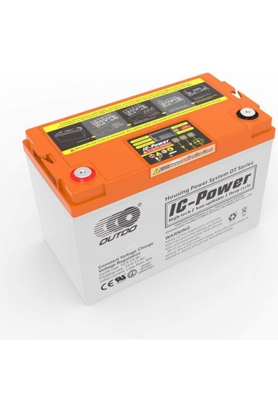 Outdo Outdo Solar Jel Aku 120AH 12V - Dijital Ekranlı Outdo Outdo Solar Jel Aku 120AH 12V - Dijital Ekranlı