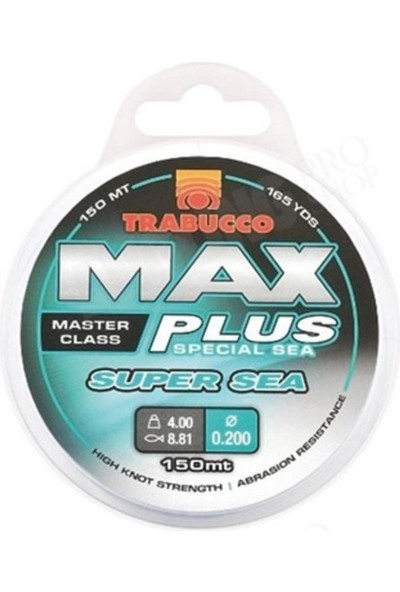 Trabucco Max Plus Super Sea Monofilament Misina 150 mt Trabucco Max Plus Super Sea Monofilament Misina 150 mt
