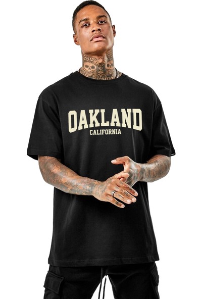 VBS Vibes Oversize Oakland Baskılı T-Shirt VBS Vibes Oversize Oakland Baskılı T-Shirt