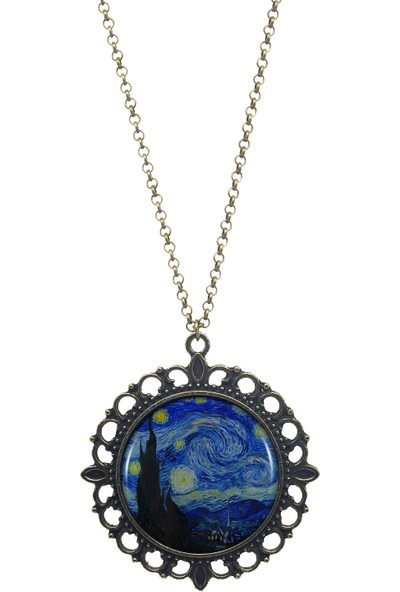 Pivada Kolye - Yıldızlı Gece - Van Gogh