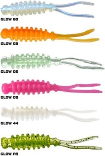 Kudos Taıl Worm 4,5 cm Silikon Yem Glow Kudos Taıl Worm 4,5 cm Silikon Yem Glow