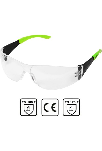 Badem10 Baymax İş Güvenlik Gözlüğü Kaynak Koruyucu Gözlük S500 Dinamik Şeffaf