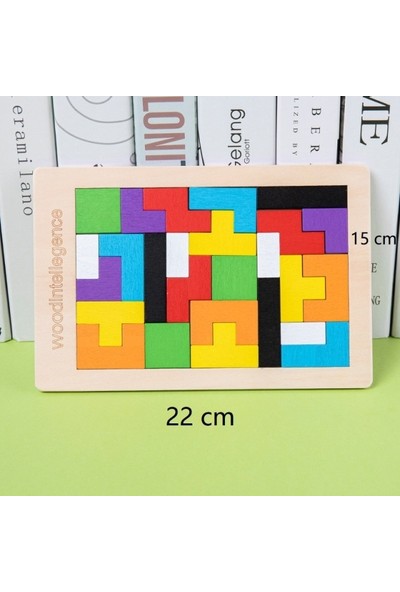 Kalavika Çocuklar Için Eğitici Oyuncak Renkli 3D Bulmaca Ahşap Tangram Kurulu Oyunu Tetris Fikri Geliştirme Çocuk Oyuncak Kalavika Çocuklar Için Eğitici Oyuncak Renkli 3D Bulmaca Ahşap Tangram Kurulu Oyunu Tetris Fikri Geliştirme Çocuk Oyuncak
