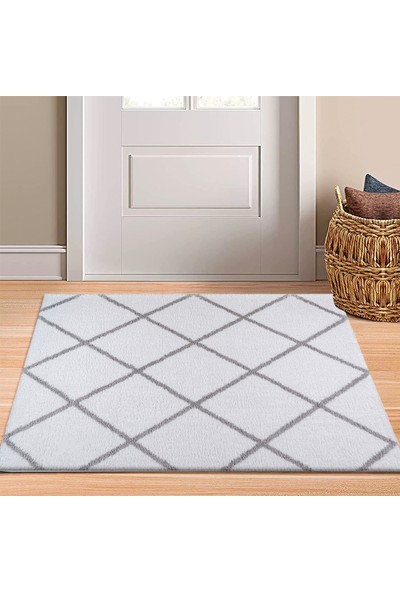 Konfor Halı Konfor Puffy Yumuşak Dokulu Shaggy Paspas 50X80