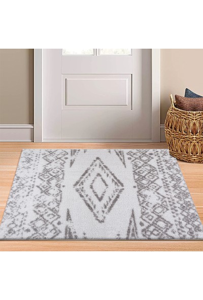 Konfor Halı Konfor Puffy Yumuşak Dokulu Shaggy Paspas 50X80