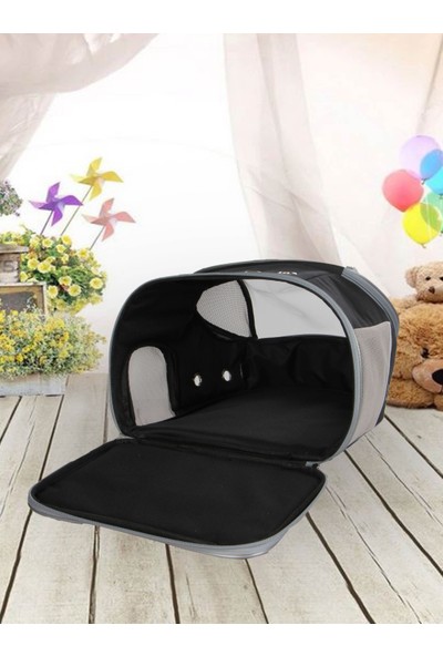 Tropheus Çanta Ufo Kedi ve Köpek Taşıma Çantası(Siyah)