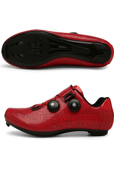 Jinxianzheng Kırmızı Bisiklet Ayakkabı Dönen Toka (Yurt Dışından)