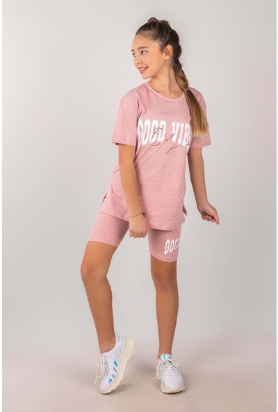 DMB SPORT 2797 Çocuk Kız Takım Dmb - Pudra - 8-9 Yaş