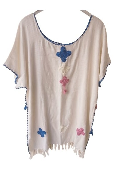 Buldan Bezi El Örme Motifli Pareo