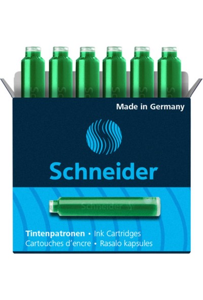 Schneider Dolma Kalem Kartuşu 6 Lı Paket Schneider Dolma Kalem Kartuşu 6 Lı Paket