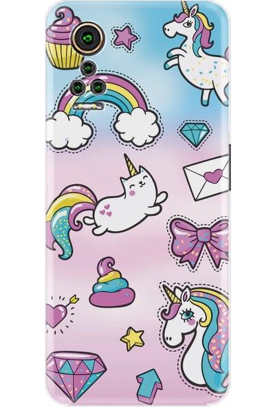 Kılıfland General Mobile Gm 22 Pro Kılıf Silikon Desen Özel Seri Unicorn Mektup 1800 Kılıfland General Mobile Gm 22 Pro Kılıf Silikon Desen Özel Seri Unicorn Mektup 1800