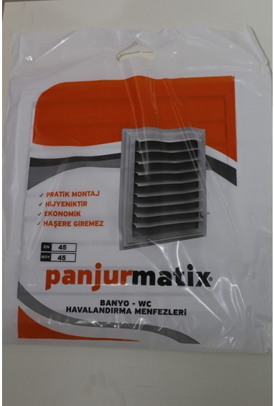 Panjurmatix Wc Banyo Havalandırma Menfezi 45 x 45 cm