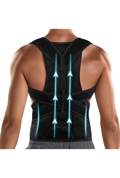 Medikal Dik Durus Korsesi Çift Balenli Omuz Bel Sırt Korsesi