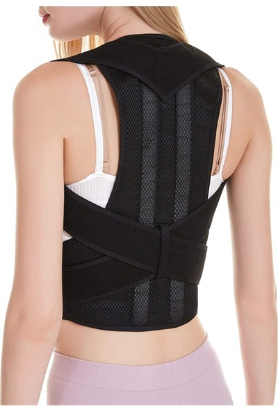Ankaflex Medikal Dik Durus Korsesi Çift Balenli Omuz Bel Sırt Korsesi
