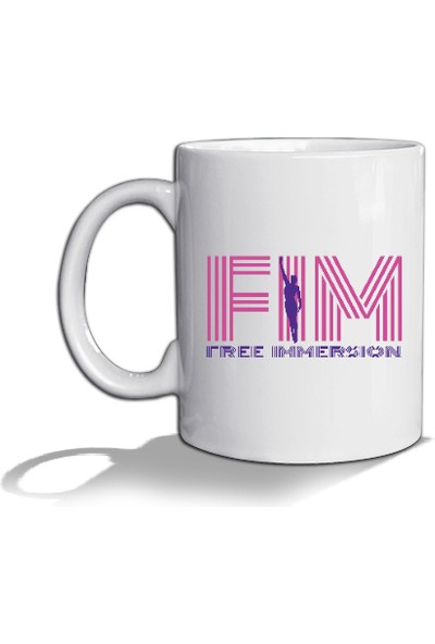 Tisho Tnh Cup - Serbest Dalış Free Immersion Fım Beyaz Kupa Bardak Tisho Tnh Cup - Serbest Dalış Free Immersion Fım Beyaz Kupa Bardak