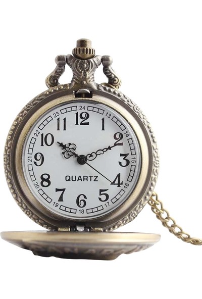 Generic Klasik Şahin Tarzı Kuvars Hareketli Cep Saati (Yurt Dışından)