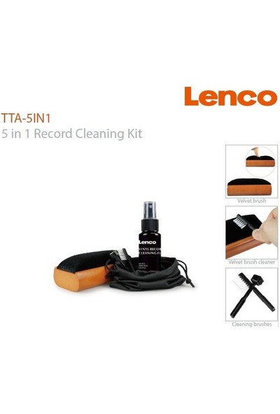 Lenco 5'i 1 Arada Plak Temizleme Kiti Tta-5ın1 5 In 1 Record Cleaning Kit Lenco 5'i 1 Arada Plak Temizleme Kiti Tta-5ın1 5 In 1 Record Cleaning Kit