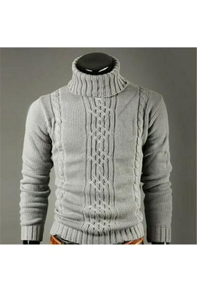 Vandor Girls Erkek Örme Kaplumbağa Yaka Basic Günlük Kazak (Yurt Dışından)